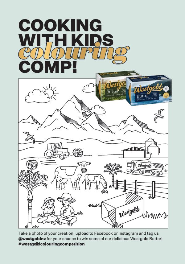 Cooking with Kids Colouring Comp