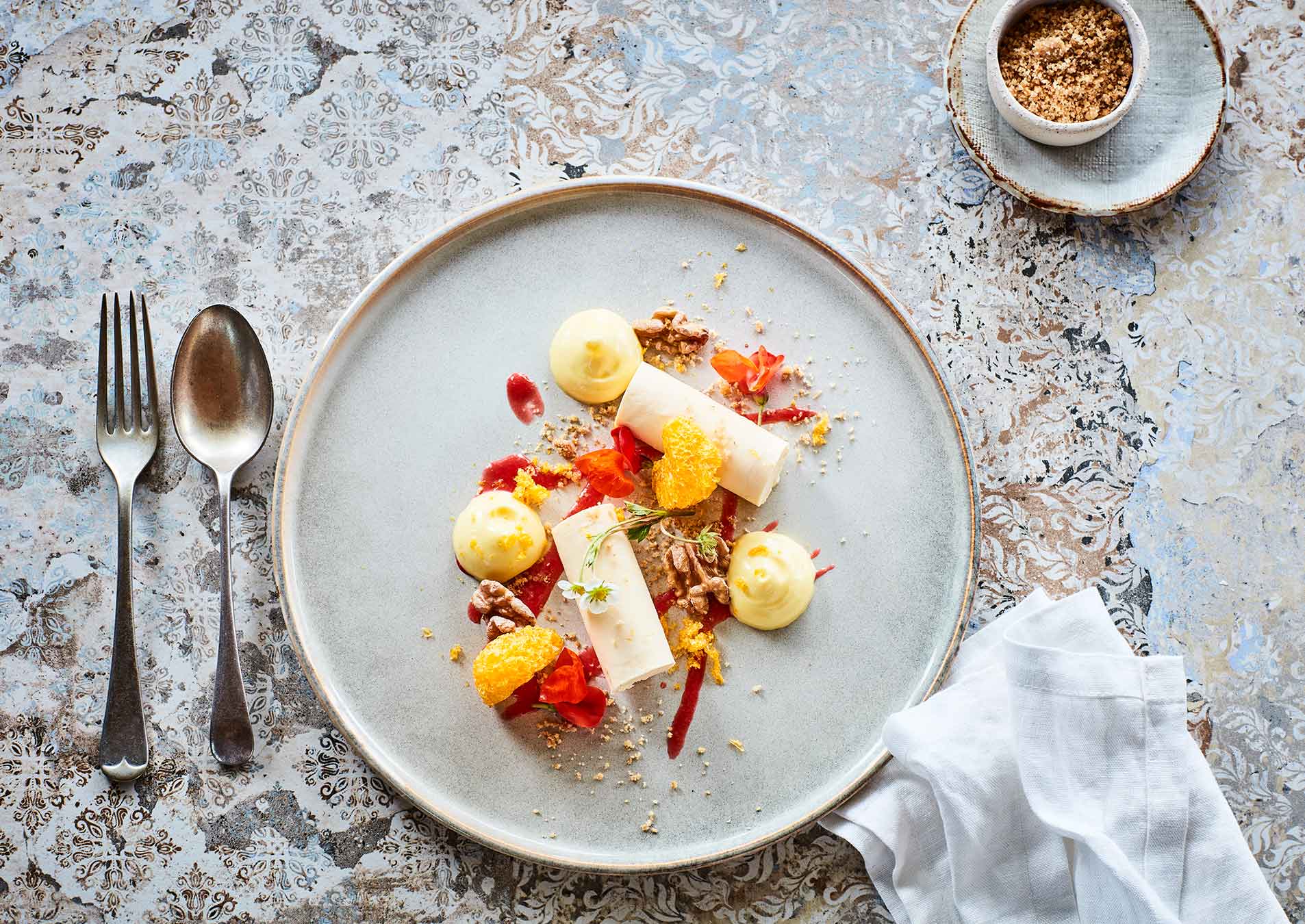 Honey, Poire William and Vanilla Bavarois Recipe | Westgold AU