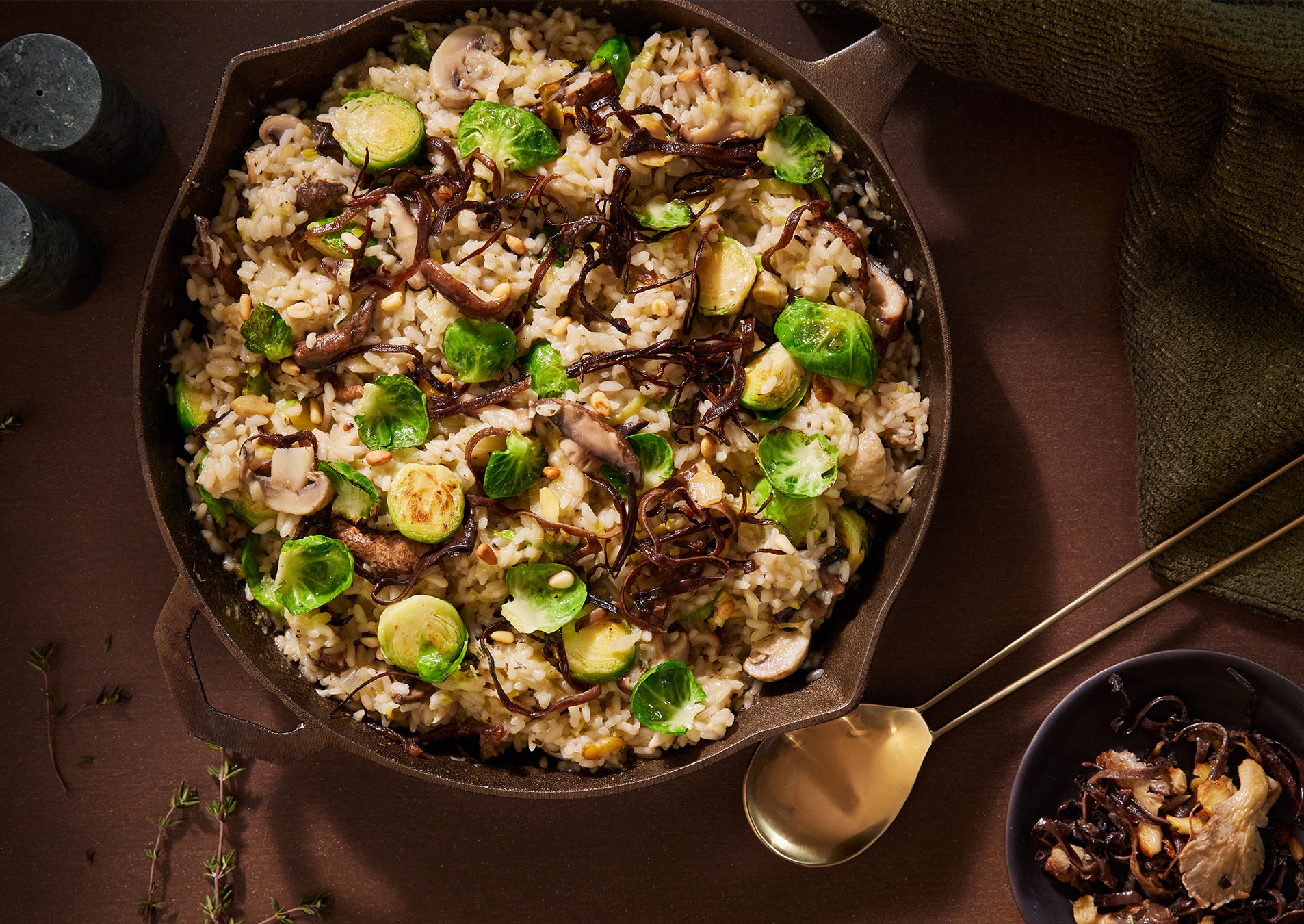 Mushroom and Brussel Sprout One Pan Rice Recipe | Westgold US